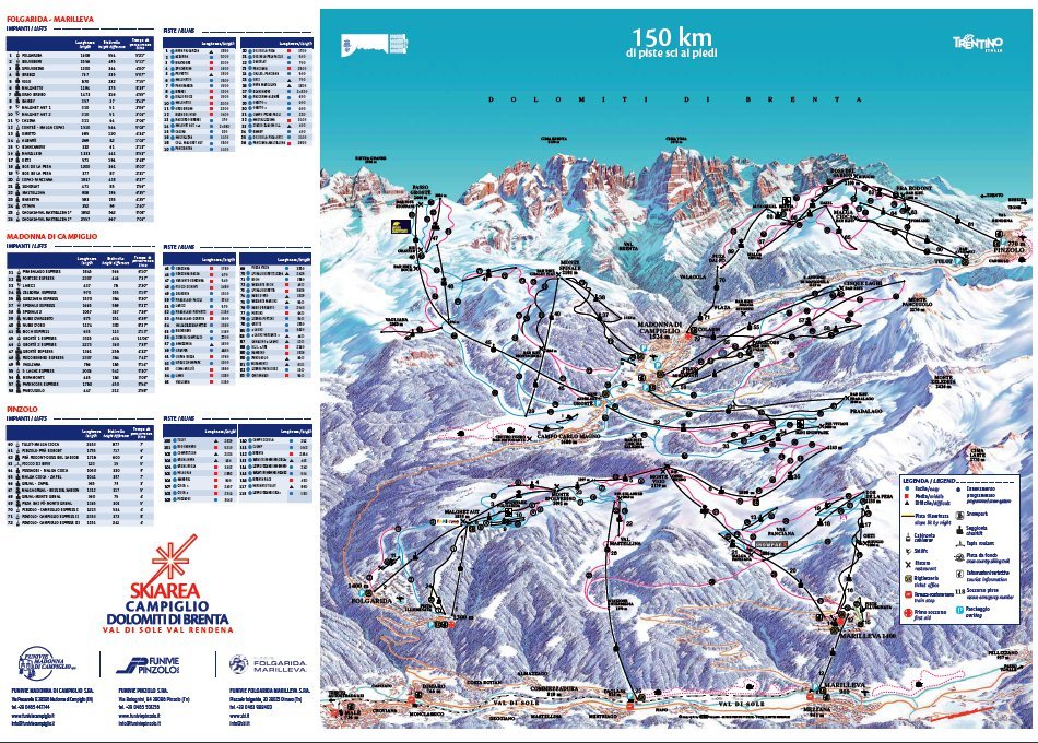 Folgàrida - Marilléva Trail Map